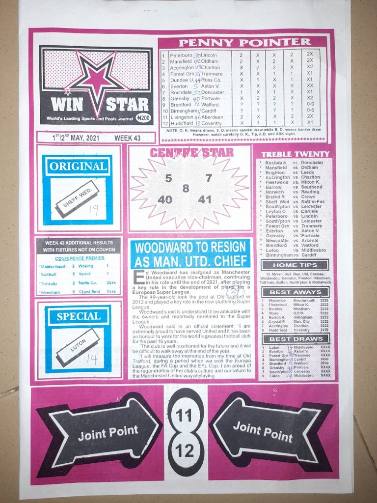 Week 43 Pool RSK Papers 2021: Bob Morton, Capital Intl, Soccer X ...