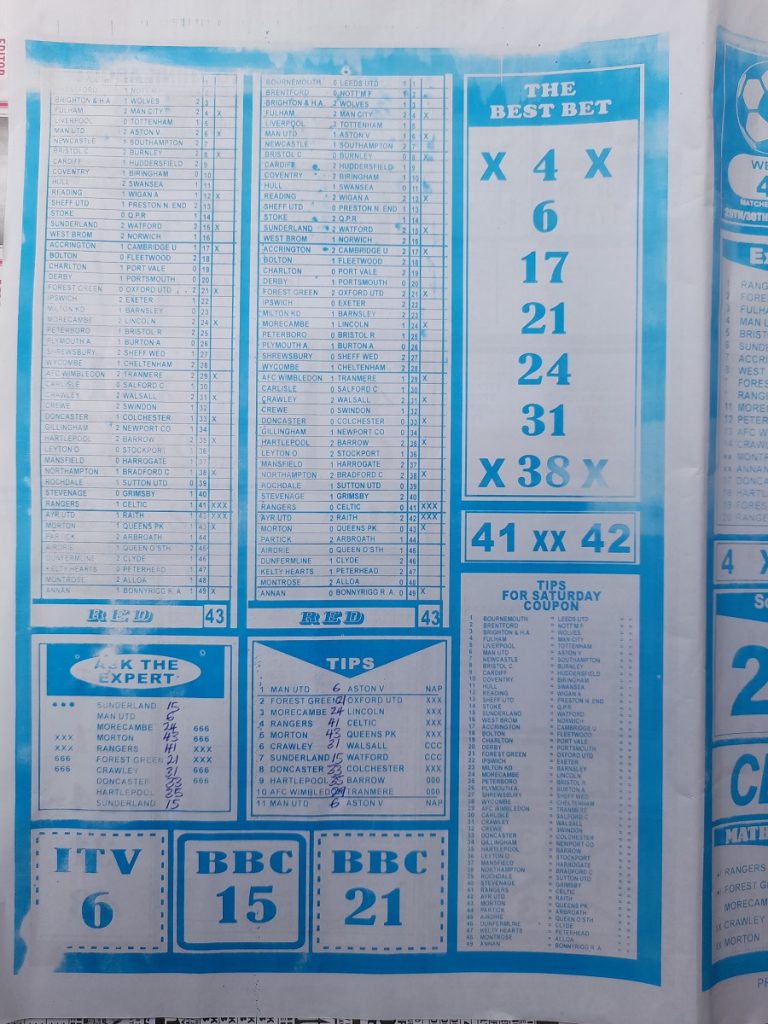 Week 43 Pool RSK Papers 2023: Bob Morton, Capital Intl, Soccer X ...