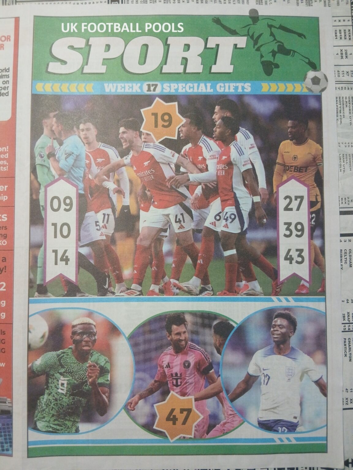 Week 18 Pool RSK Papers 2025: Bob Morton, Capital, Soccer Research