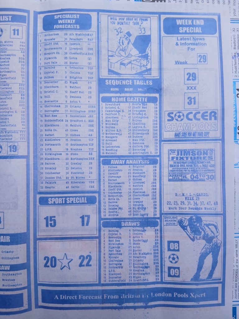Week 30 Pool Paper 2026: Winstar, Happy Joe, Temple of Draws
