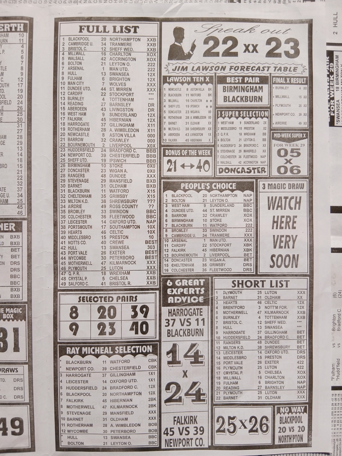 Week 30 Pool Paper 2026: Winstar, Happy Joe, Temple of Draws
