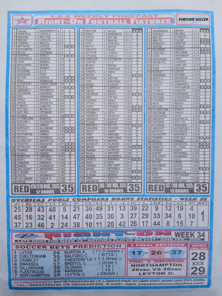 Week 35 Pool Paper 2026: Winstar, Happy Joe, Temple of Draws