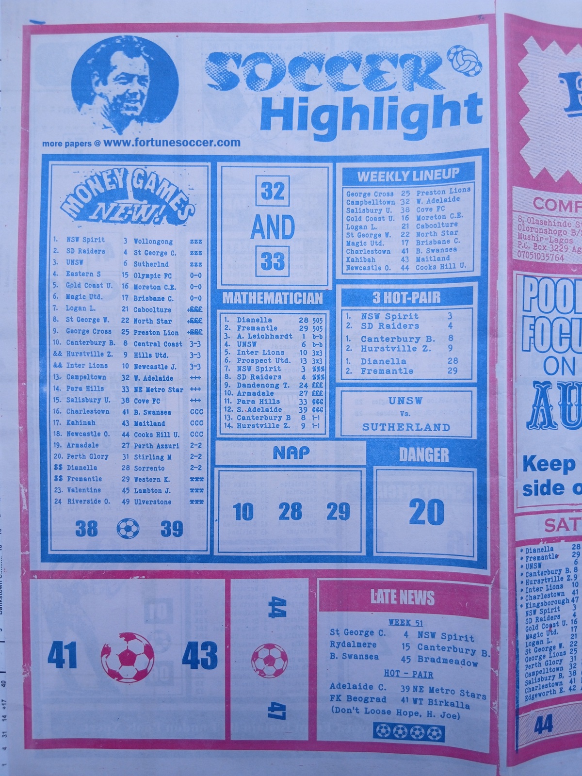 Week 52 Pool Paper 2026: Winstar, Happy Joe, Temple of Draws